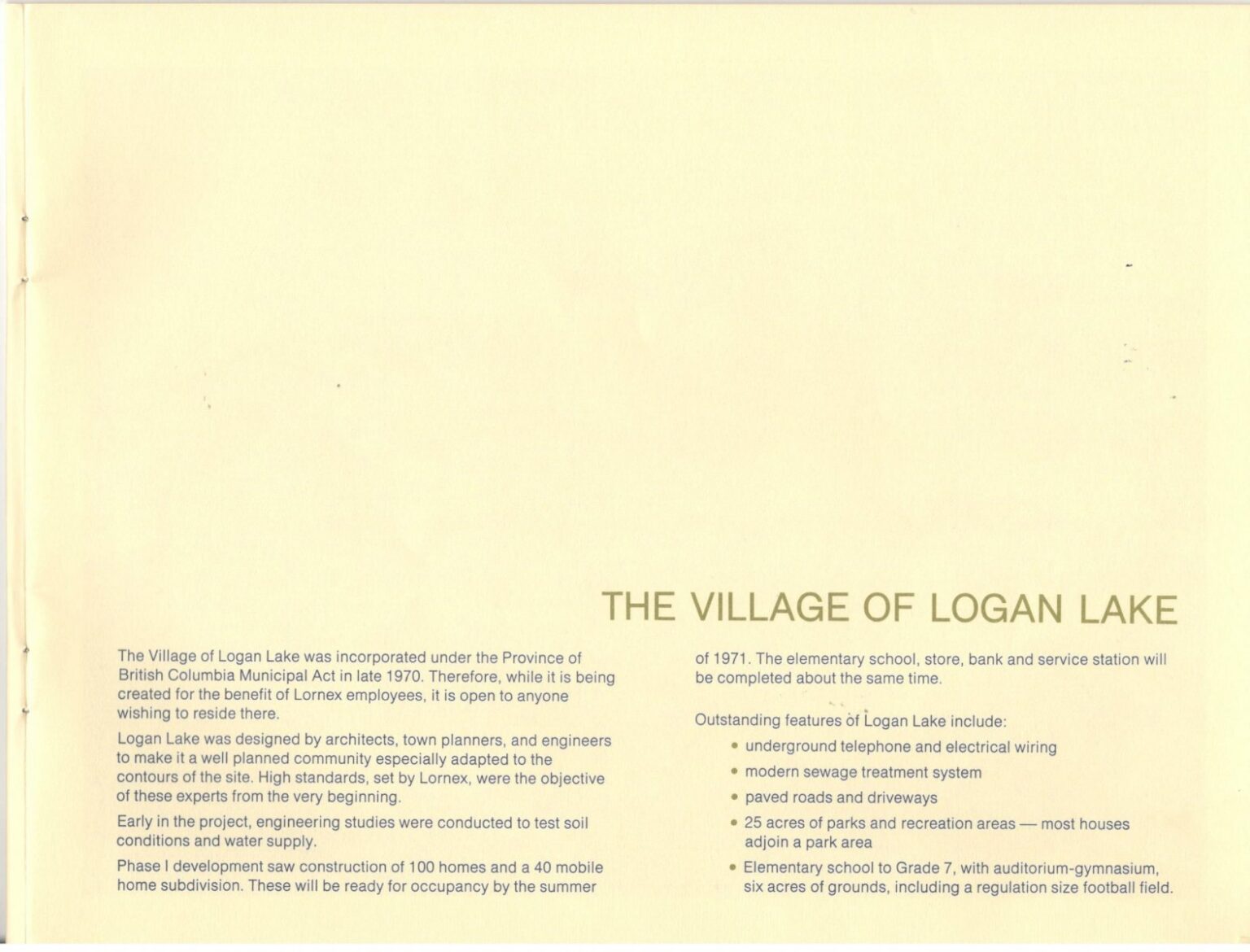 Logan Lake House Plan Booklet : District of Logan Lake